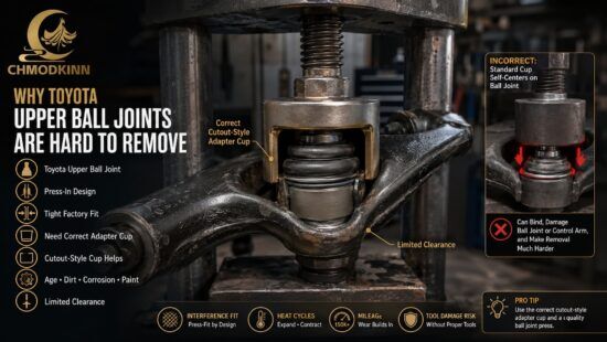 Toyota Upper Control Arm Ball Joint Replacement Guide | CHMODKINN